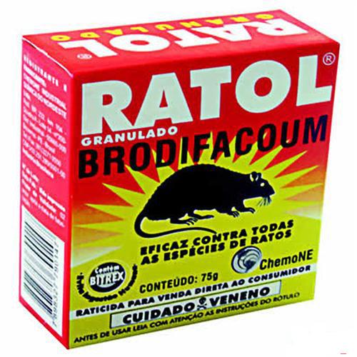 Raticidade RATOL Granulado 75g - Super Veneza Guará II