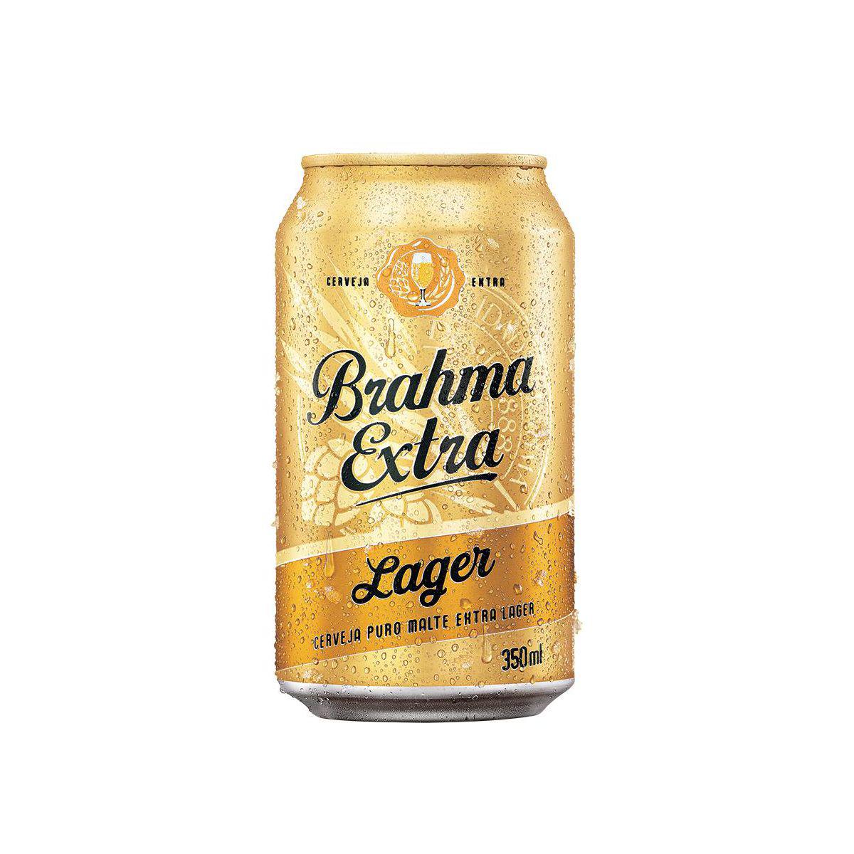 Cerveja BRAHMA Extra Lager Lata 350ml - Supermercado Mais Perto
