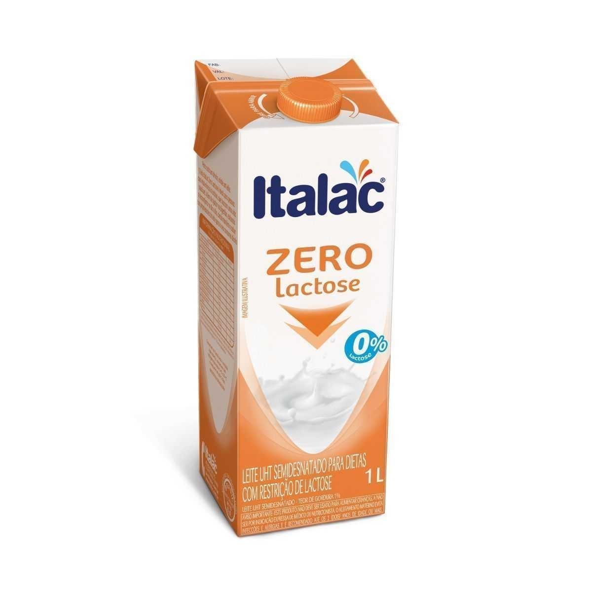 Leite L Vida Italac 1L Semidesnatado Zero Lactose - Supermercado Mundial