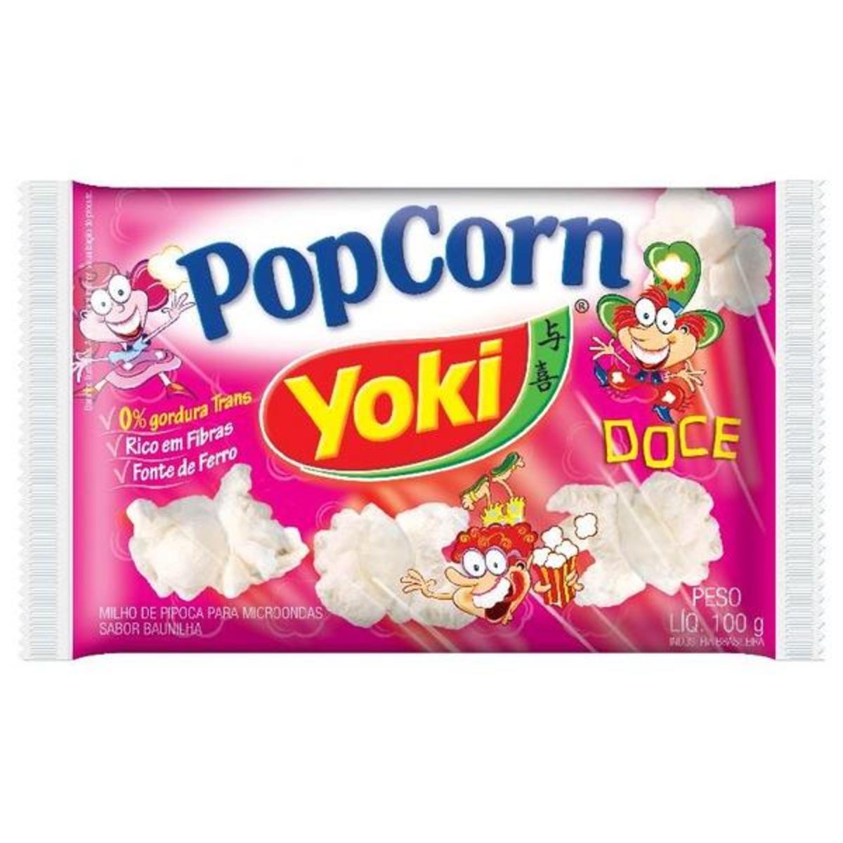 Pipoca de Microondas YOKI Baunilha 100g - Campelo Via Lago Araguaína