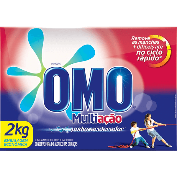 Sabão em Pó OMO Multiação Tradicional Caixa 2Kg - WC Compras