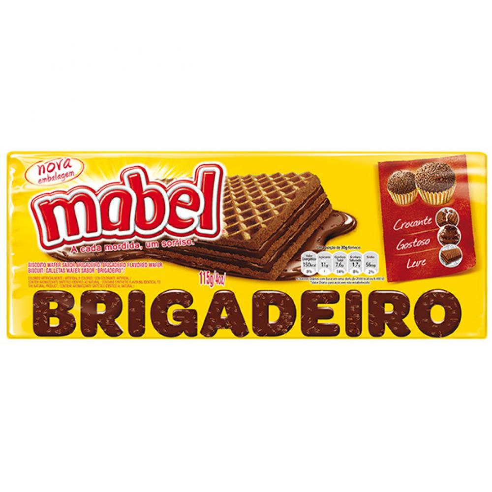 Biscoito Wafer MABEL Brigadeiro 115g - Super José