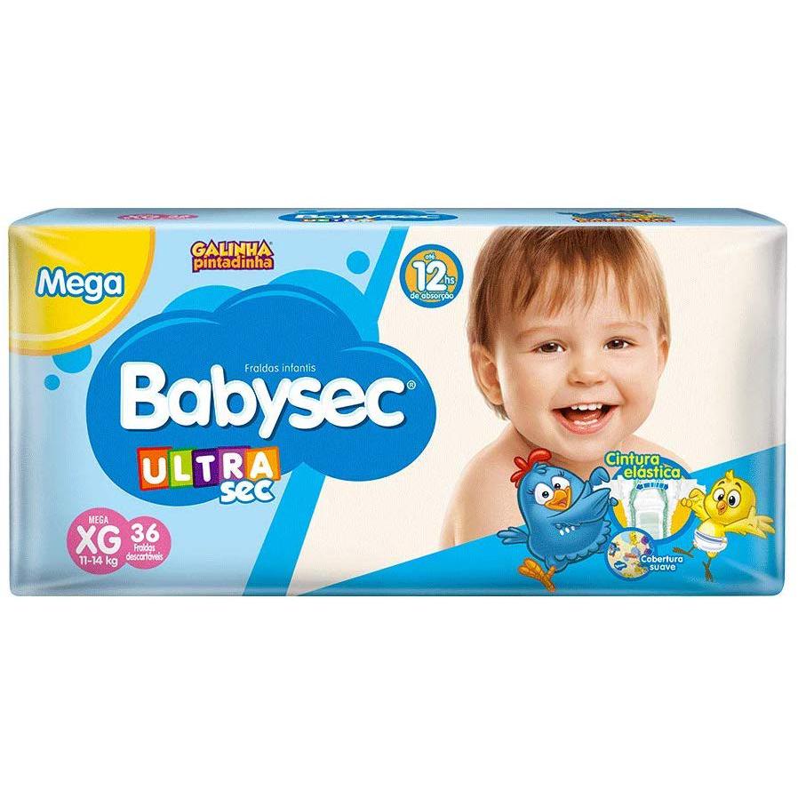 Fralda Galinha Pintadinha Babysec Ultra Sec MEGA XG - Super José